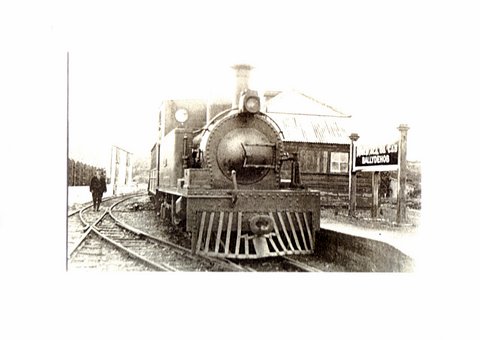 Train at Ballydehob Station, Schull to Skibbereen railway Co. Cork ...