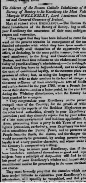 1825. At a Meeting of Numerous and Highly Respectable Roman Catholic ...