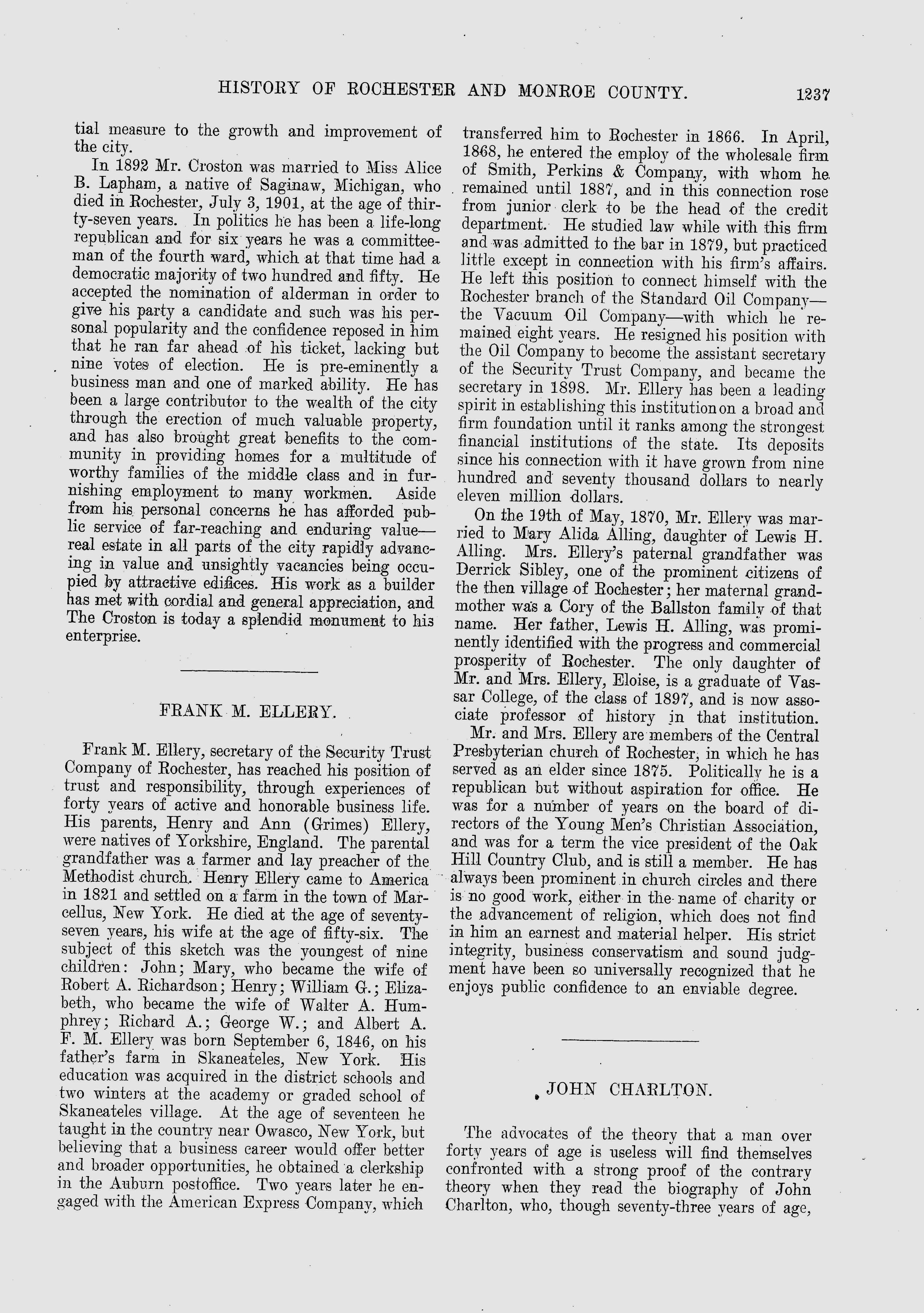 Frank Croston 1852-1921, Probably born Reenaccapall. Parish of ...