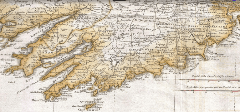 1794, Map, West Cork. | West Cork History